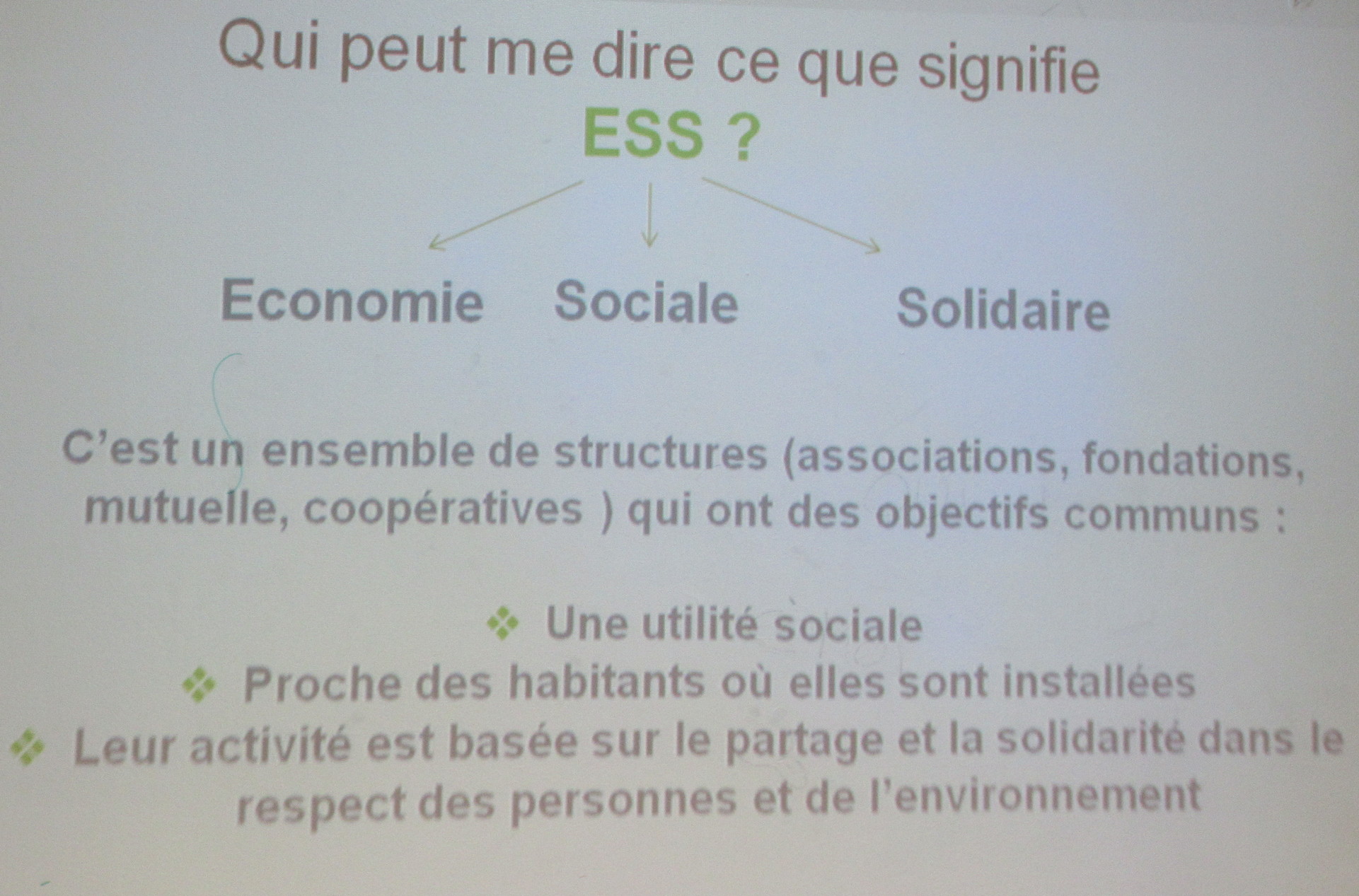 Bilan du forum ESS et Présentation de l’ESPER avec M. Souquet et nos ...